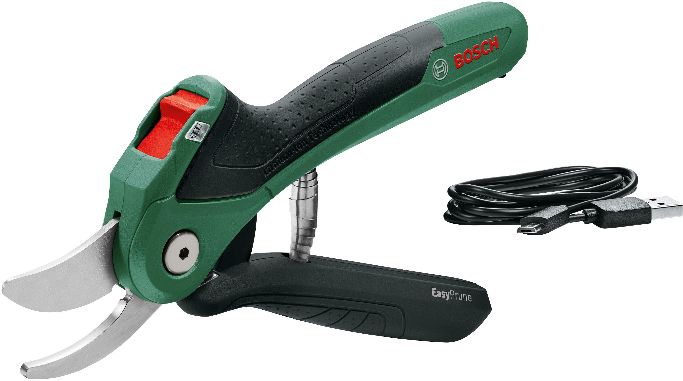BOSCH EasyPrune cordless garden shears with integrated 3.6V battery and ...