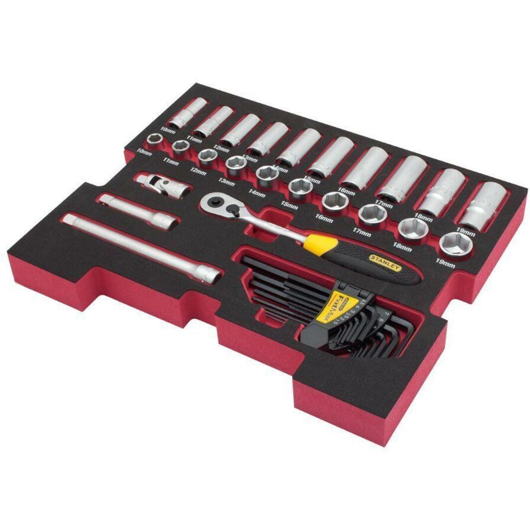 STANLEY FMHT0-74296 FATMAX TSTAK insert 38-piece socket set 3/8" | Klium