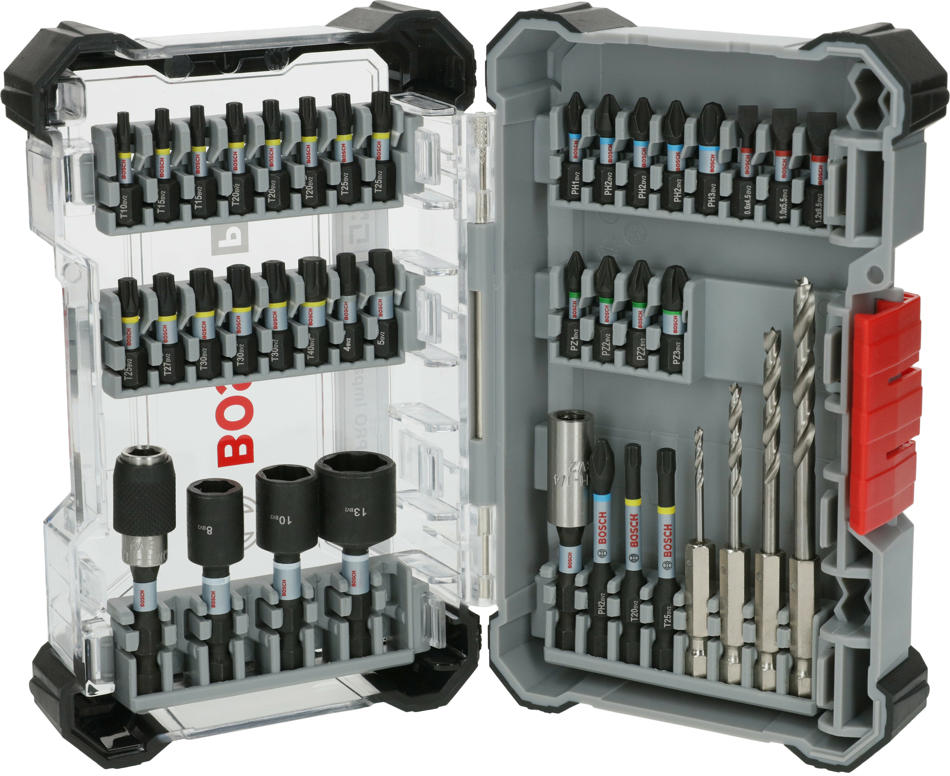 BOSCH 2608521U87 PRO Impact screw bit and wood drill bit set 40-piece ...