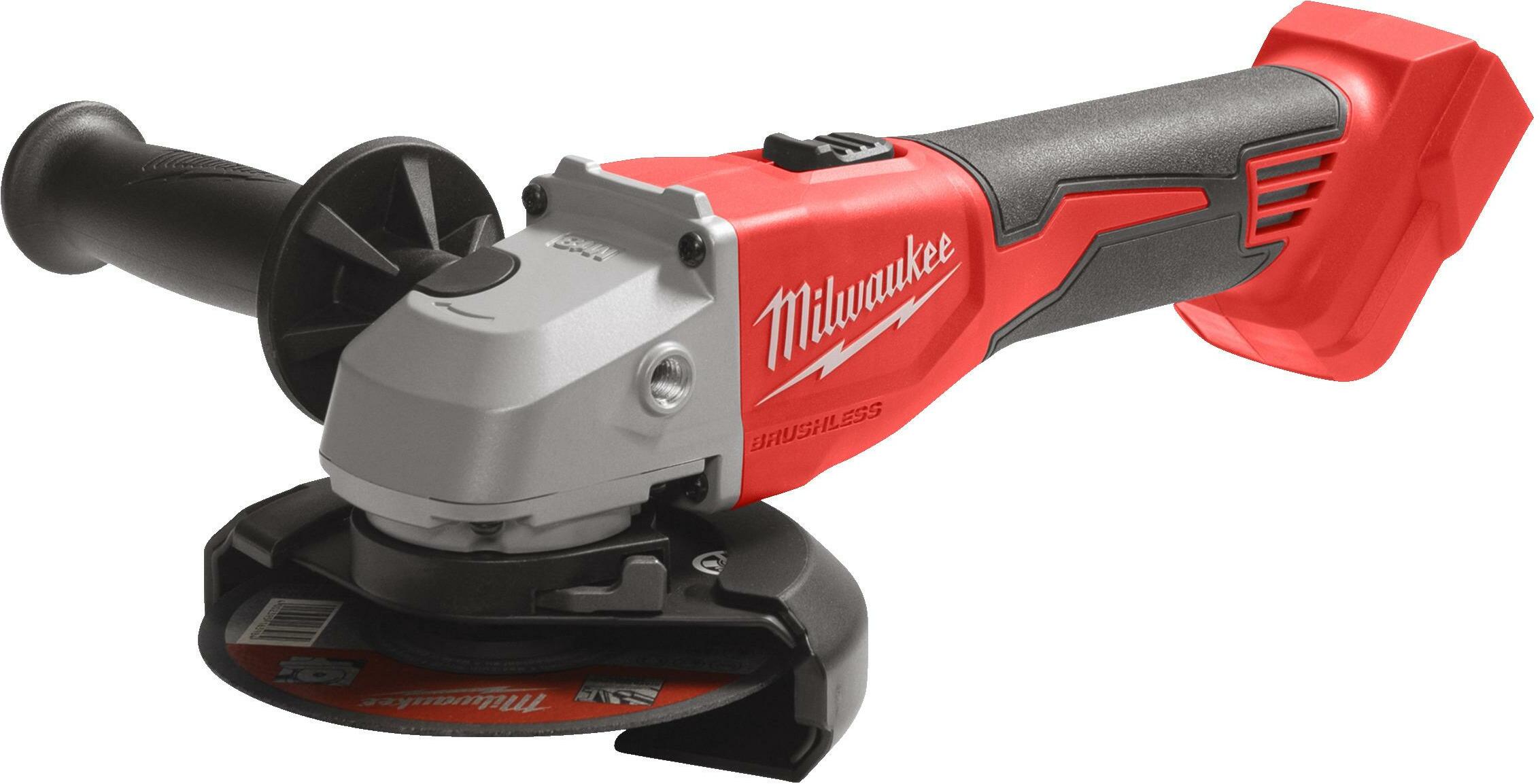 MILWAUKEE M18 BLSAG125X-0 angle grinder 125mm with slide switch ...