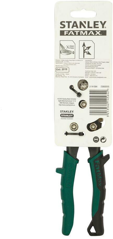 STANLEY 2-14-564 tin snips with narrow mouth right | Klium