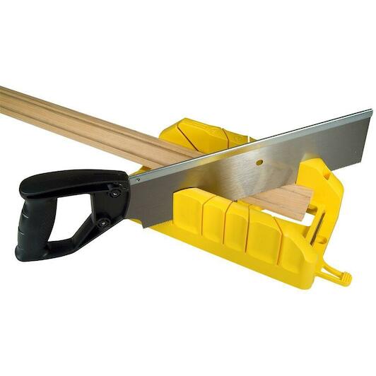 STANLEY 1 19 800 plastic mitre box with mitre saw L350mm B143mm H95mm Klium