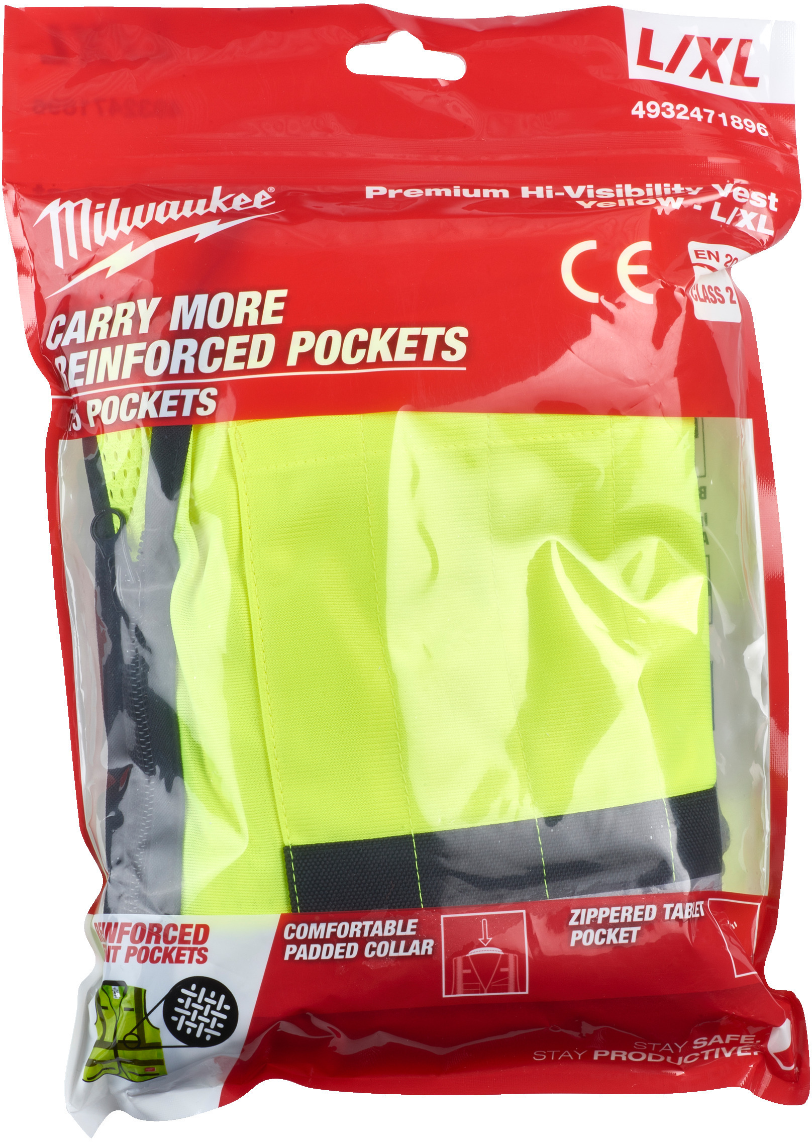 MILWAUKEE 4932471895 Premium hi-vis safety badge yellow - 4932471896 ...