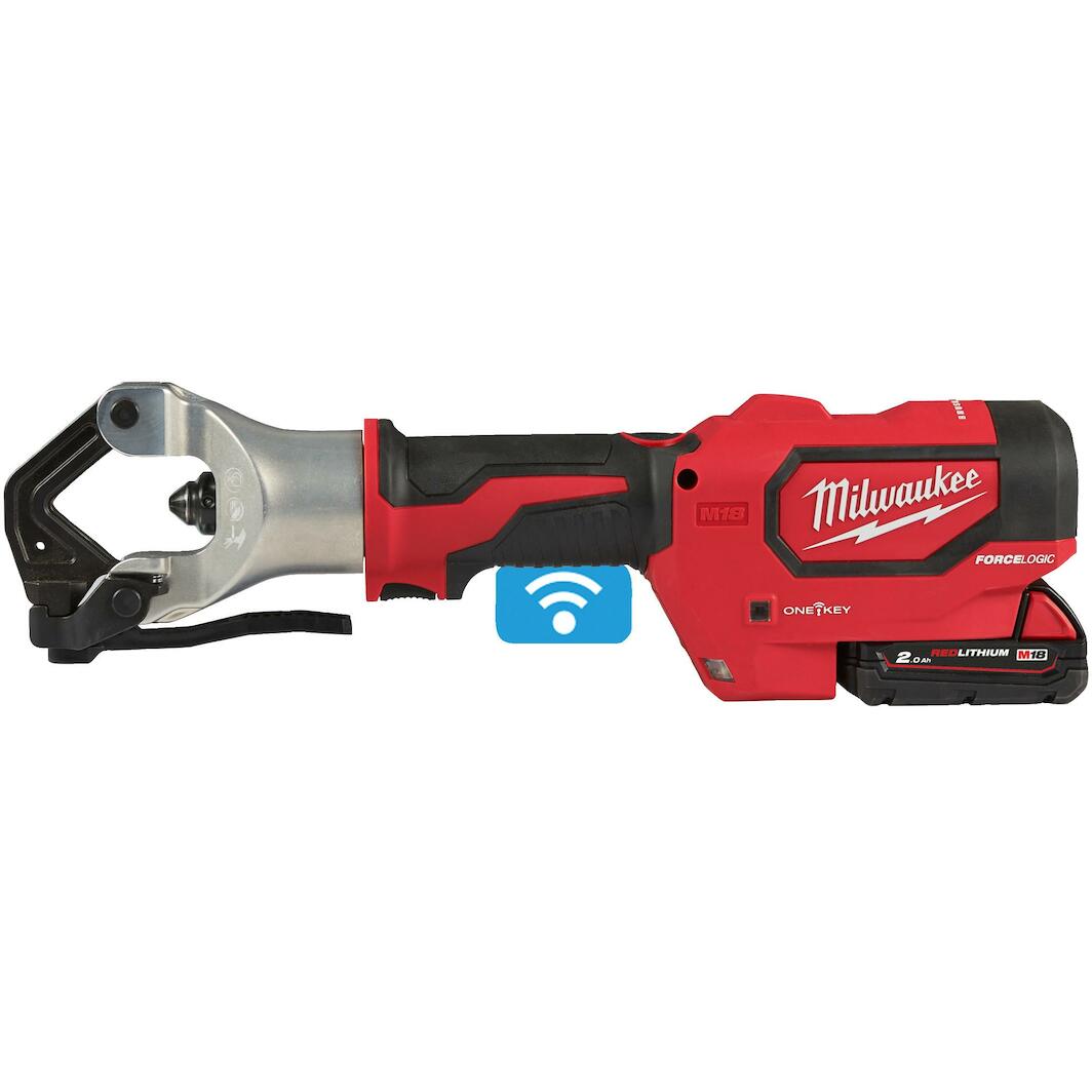 MILWAUKEE M18 HDCT-202C FORCE LOGIC hydraulic cordless cable crimping ...