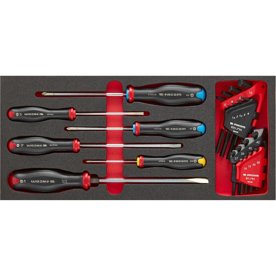 FACOM MODM.AT7 ProTwist screwdriver set foam module 6-piece + hex/torx ...