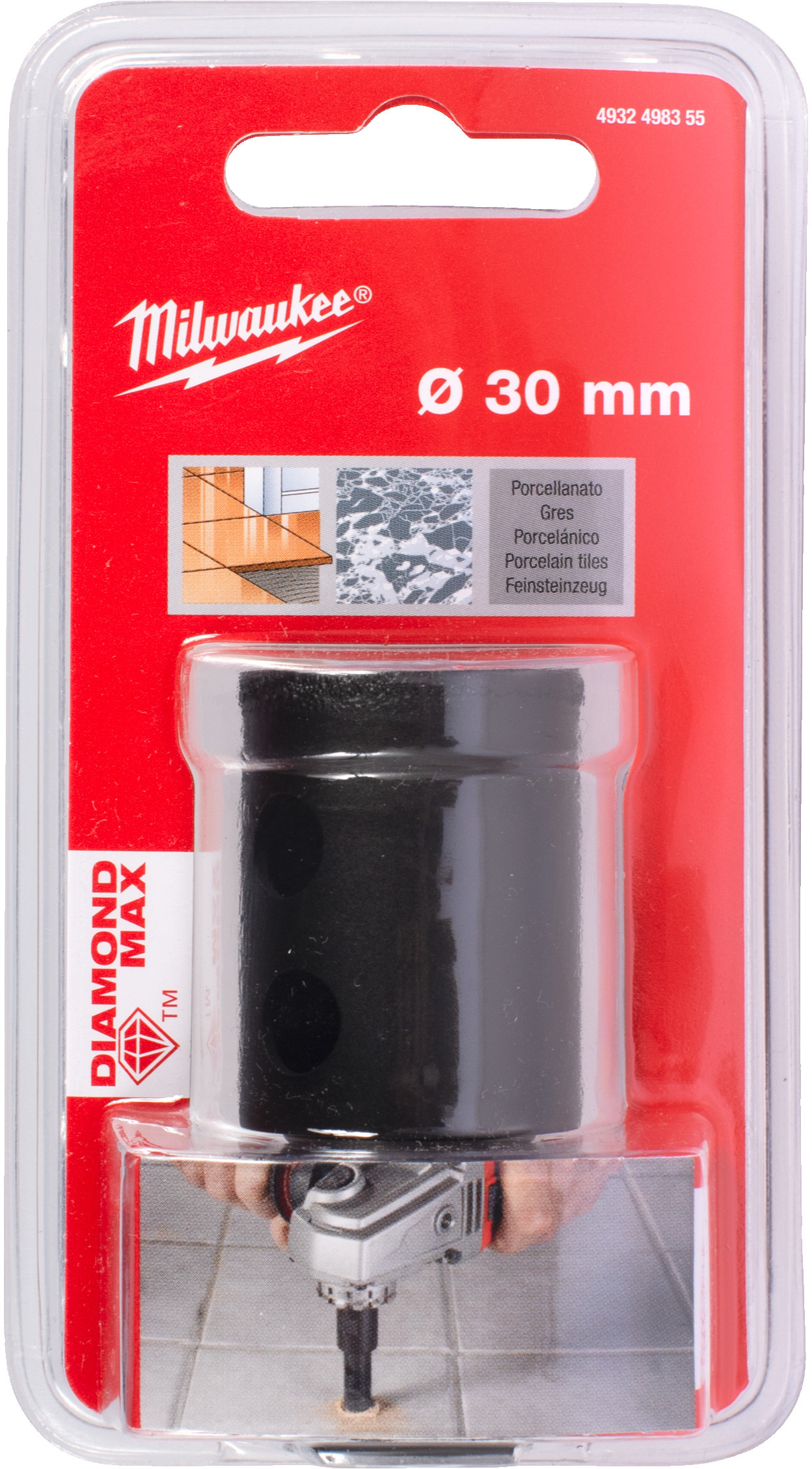 MILWAUKEE 4932498355 diamond drill DIAMOND MAX M14 dry 30 mm | Klium