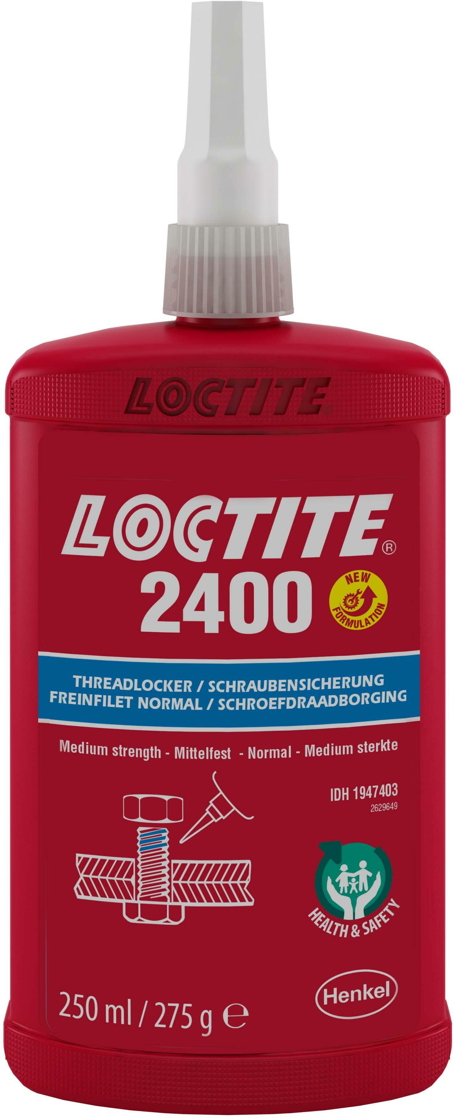 LOCTITE 2400 medium-strength threadlocker (250 ml bottle) - 1947403 | Klium