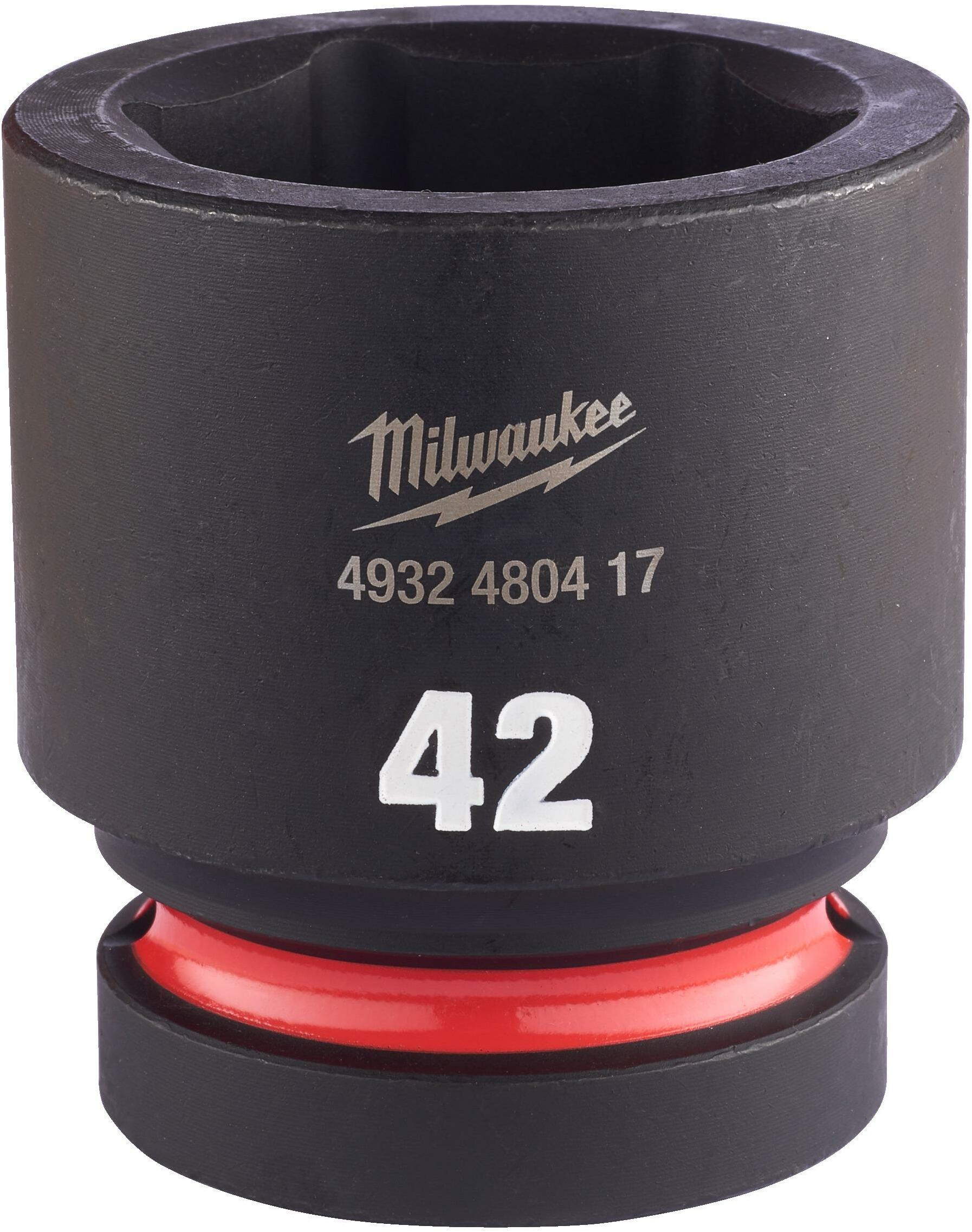 MILWAUKEE 4932480417 SHOCKWAVE IMPACT DUTY 1" impact cap standard 42 mm ...