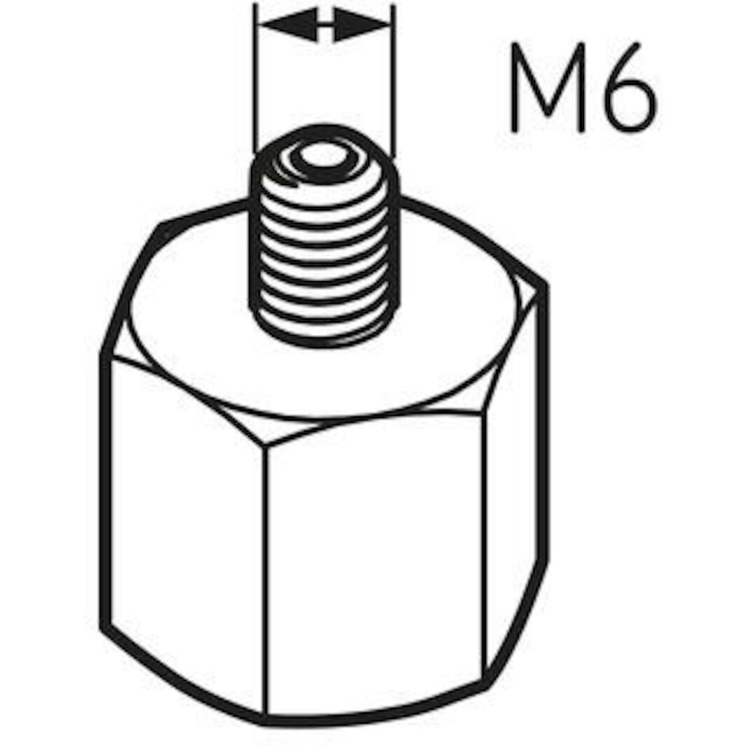 SKF LAPN 6 nipple G1/4 female to M6 (for LAGD, TLSD, TLMR) | Klium