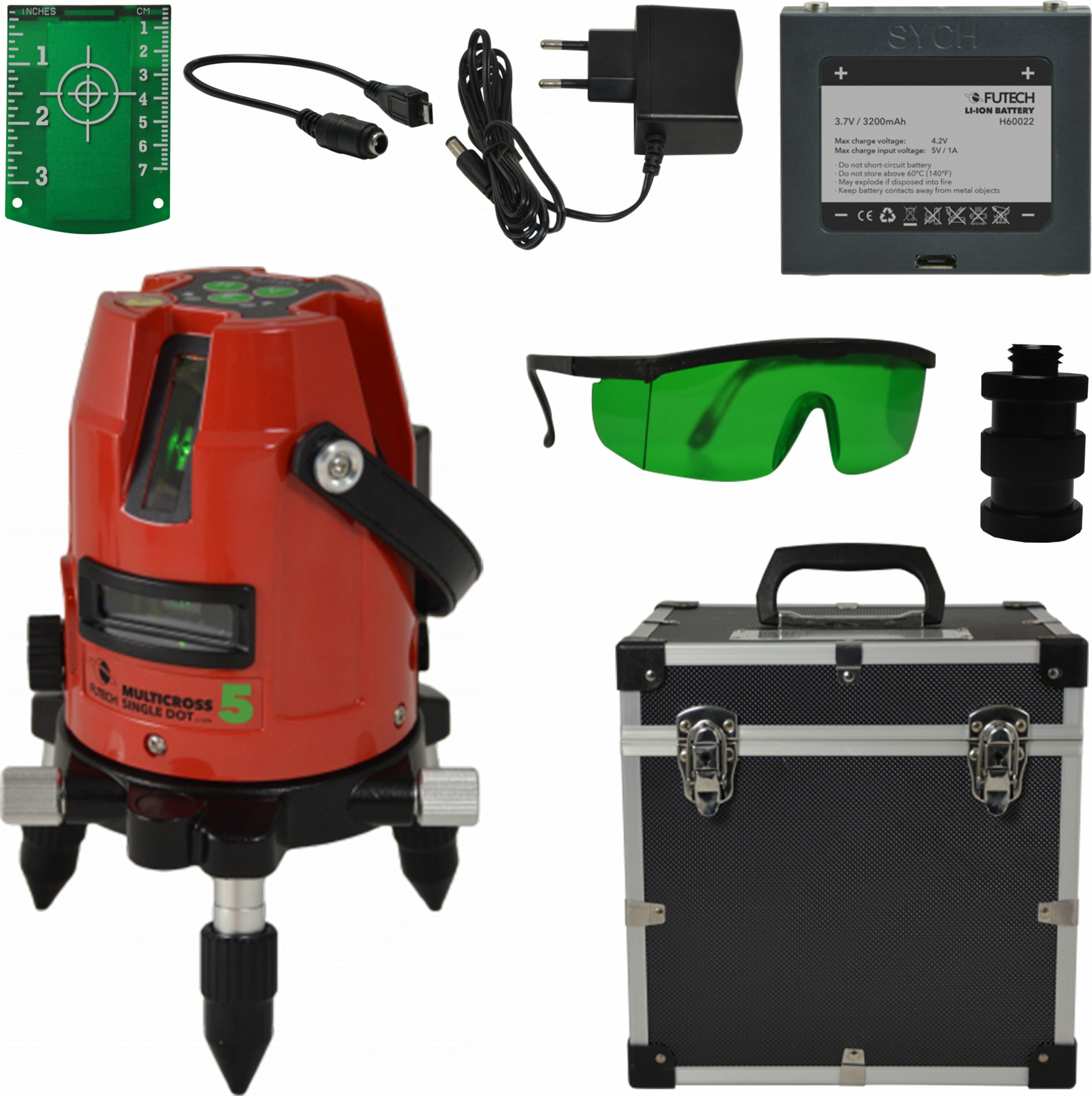 FUTECH MultiCross 5 SD cross line laser green - 033.05G | Klium