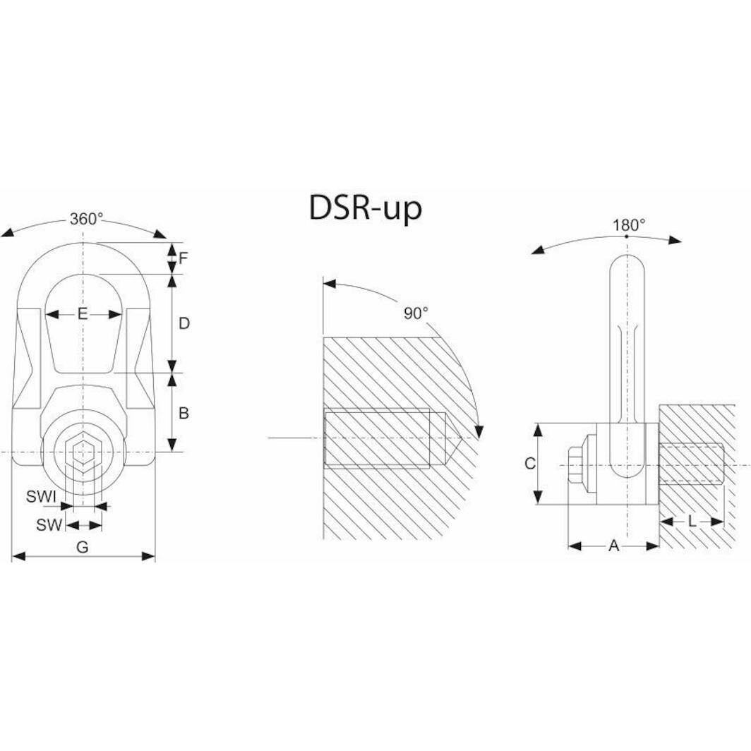 REMA DSR-UP stop bolt 8500 kg M42 - 2674142 | Klium
