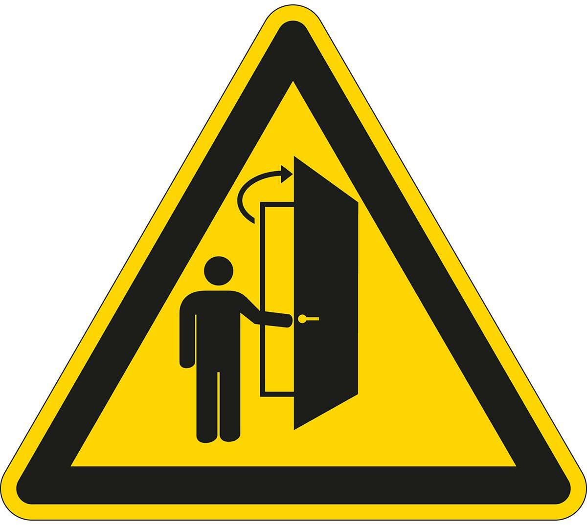 BRADY 223800 machine safety pictogram - attention, door opens in your ...