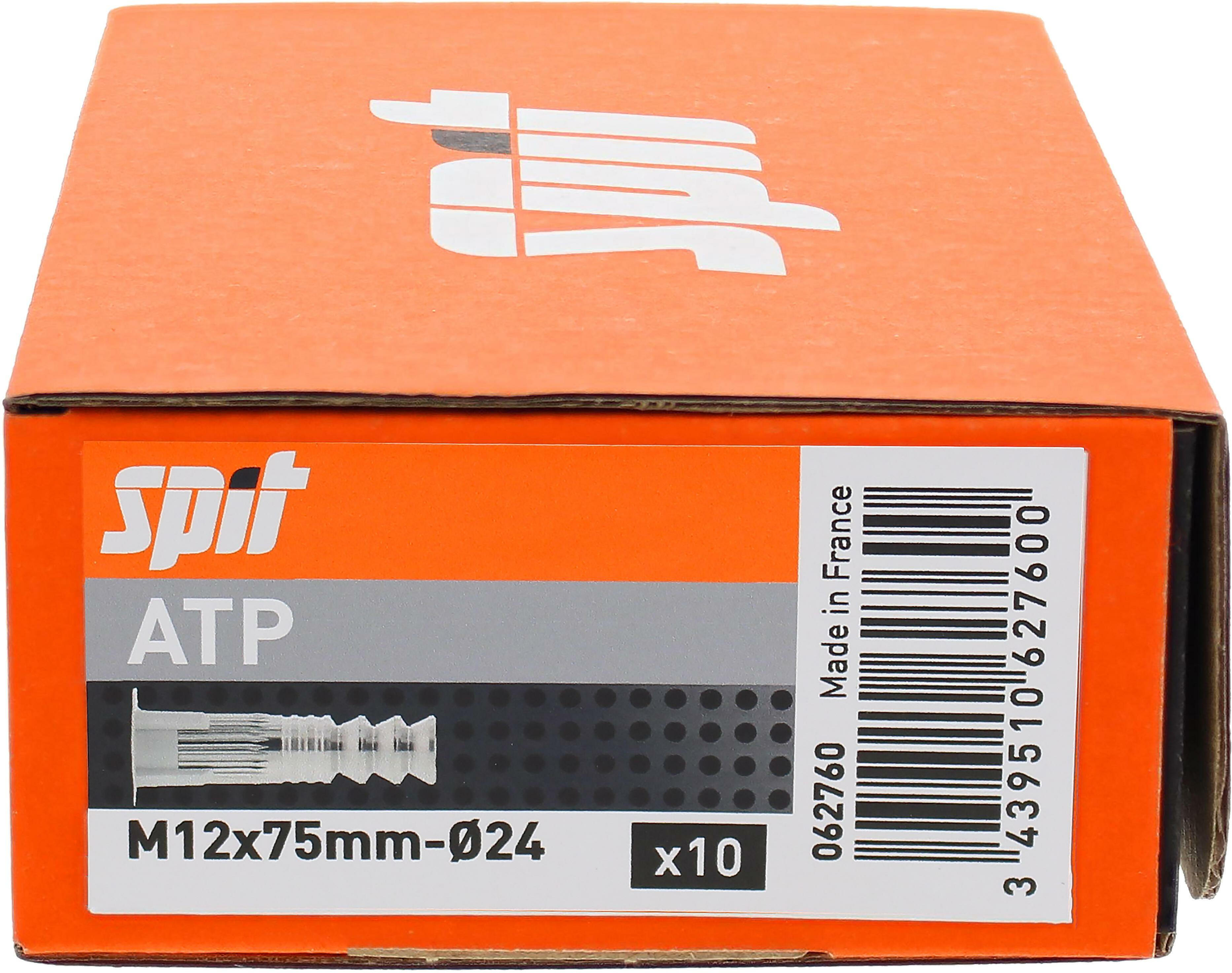 SPIT 062760 ATP chemical female threaded anchor M12x75 | Klium
